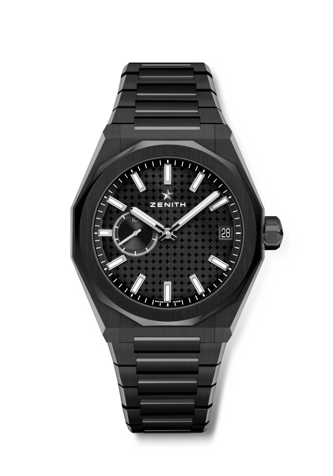 DEFY Skyline in a 41mm black ceramic automatic watch with ...