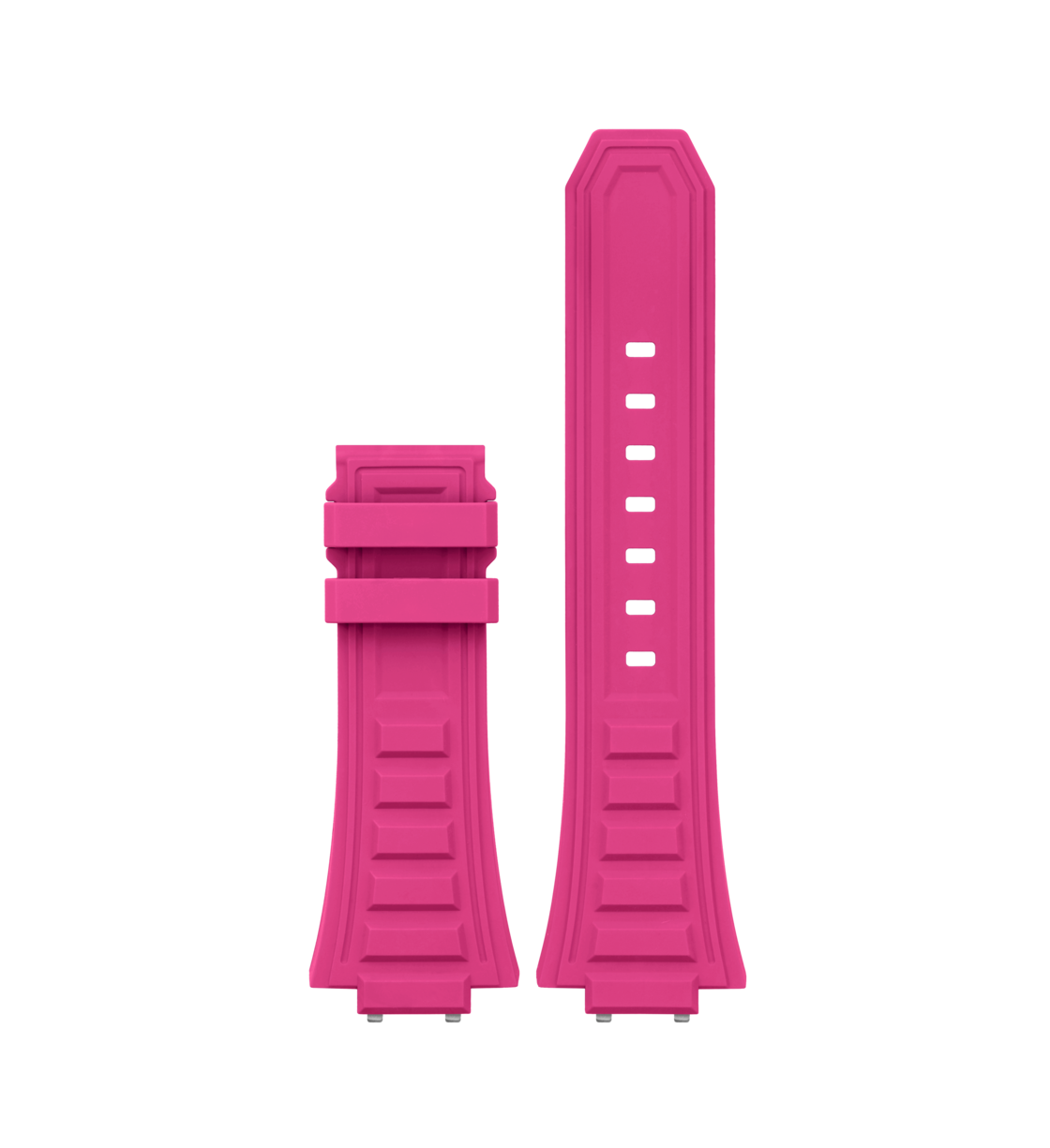 DEFY Extreme Rose Glow Rubber Watch Strap - ZENITH