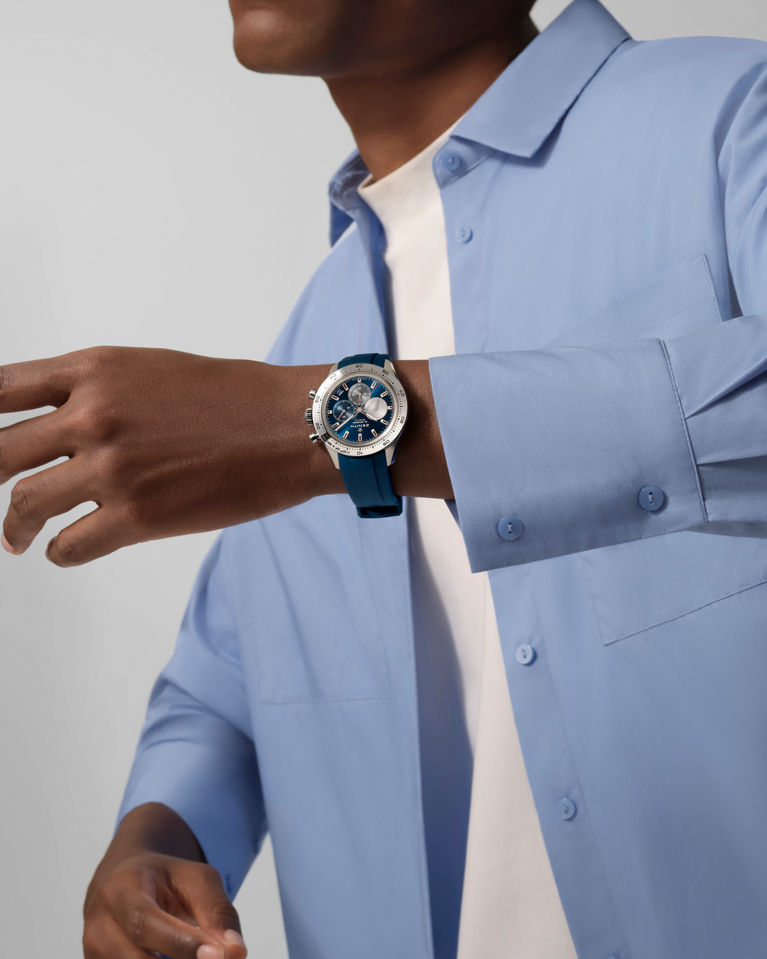 CHRONOMASTER Sport 블루 다이얼 - 03.3114.3600/51.R950 - ZENITH