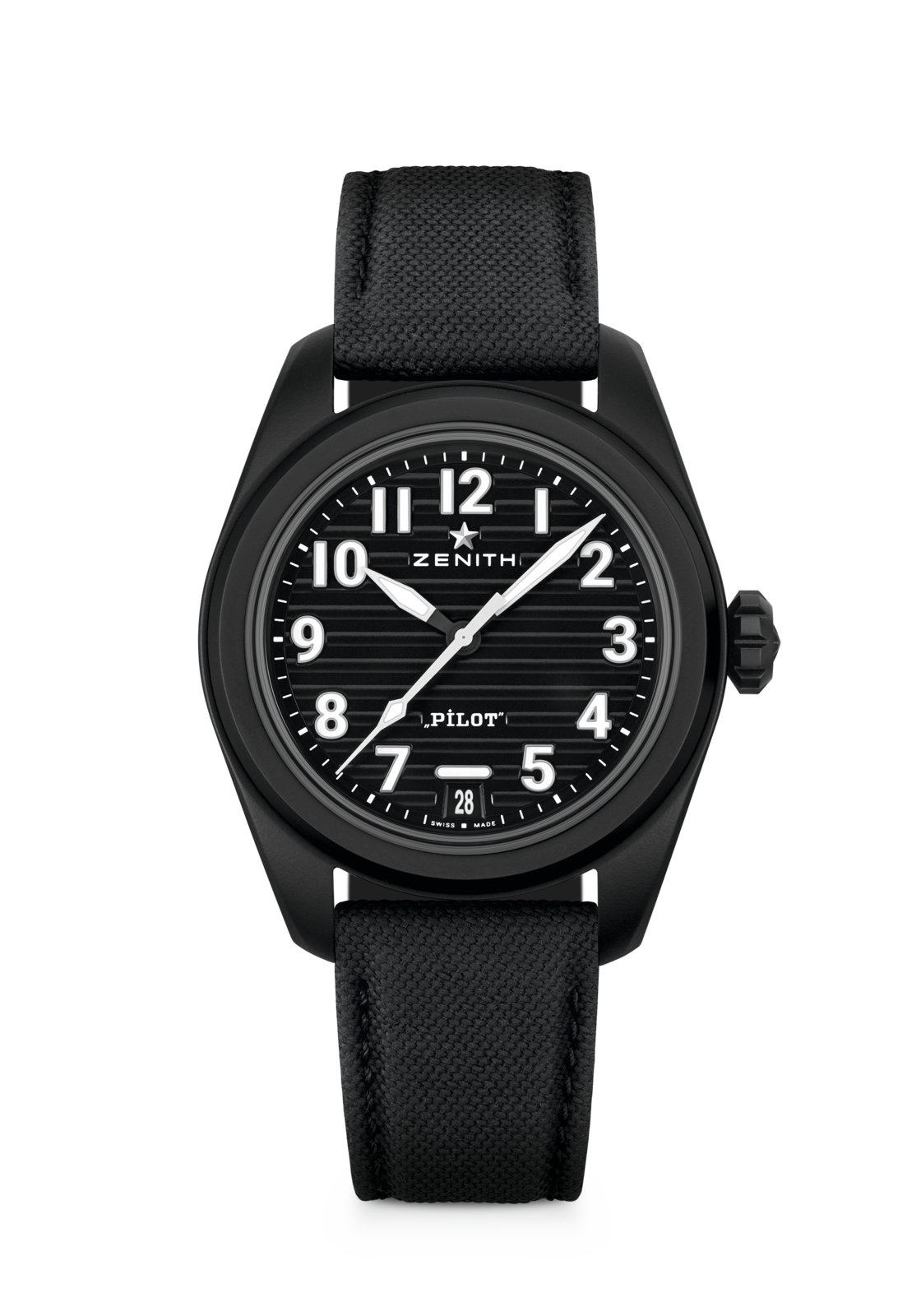 PILOT Automatic in a 40mm black ceramic case with an oversized crown ...