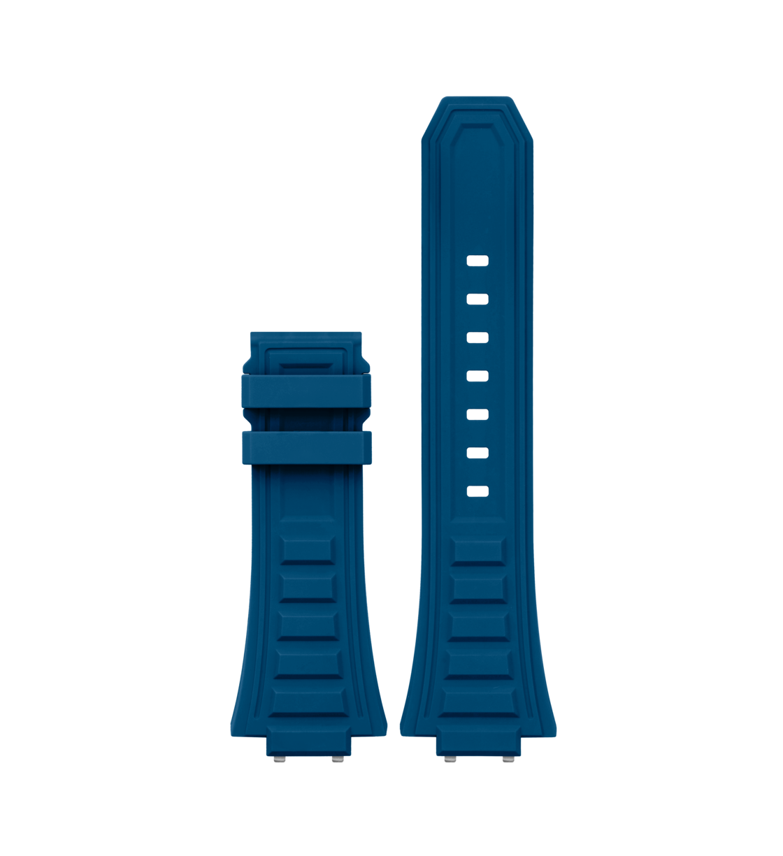 DEFY Extreme Marine Blue Rubber Watch Strap - ZENITH